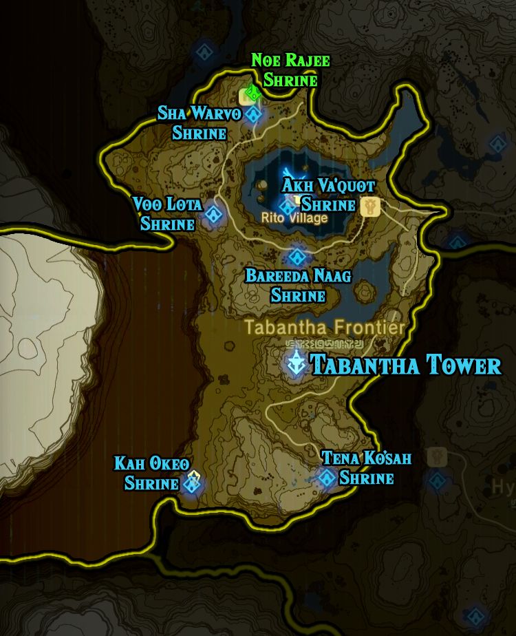 Zelda: Breath of the Wild shrine maps and locations