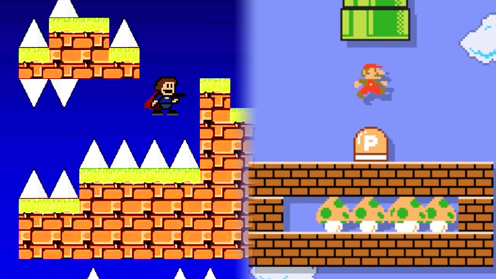 Watch the creator of I Wanna Be The Guy build a devious Mario Maker level