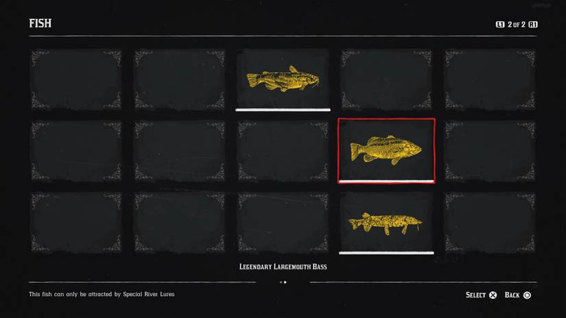 Find RDR2 Legendary Fish guide with maps
