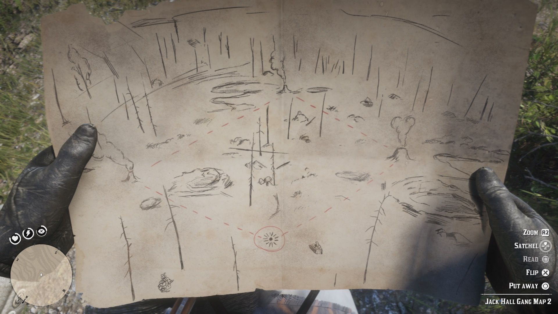 RDR2 Jack Hall Gang Treasure Mission maps, locations and treasure guide