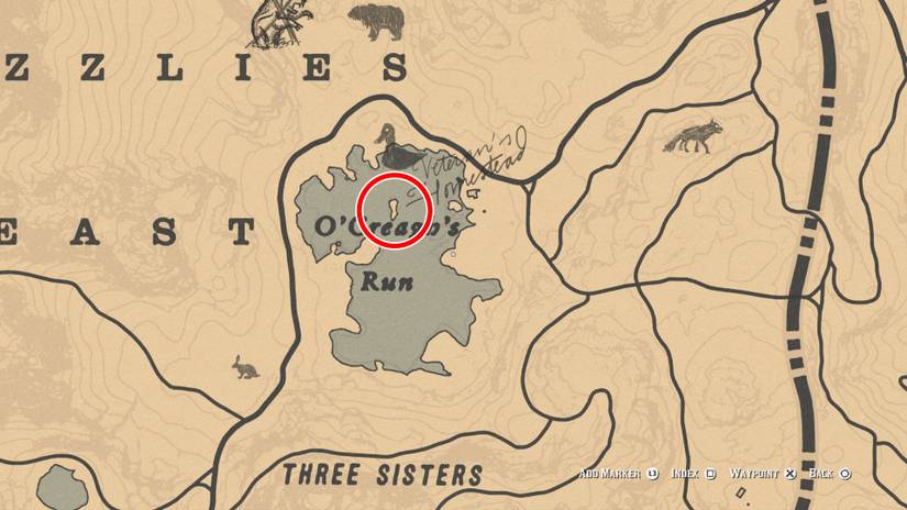 RDR2 Jack Hall Gang Treasure Mission maps, locations and treasure guide