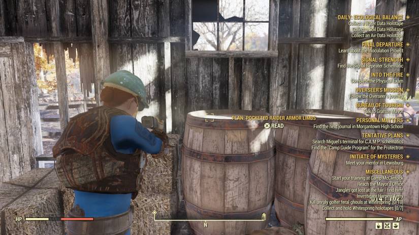 Fallout 76 guide to Plan locations