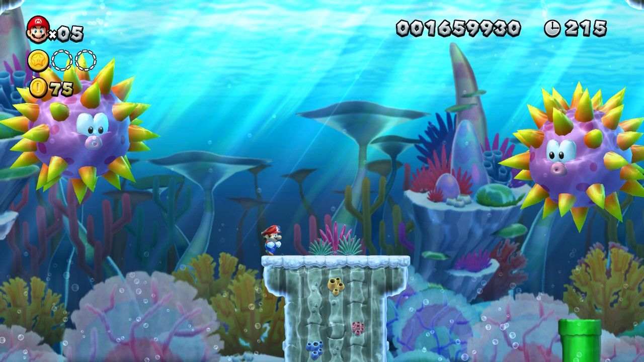 Sparkling Waters Star Coins locations: New Super Mario Bros. U Deluxe guide