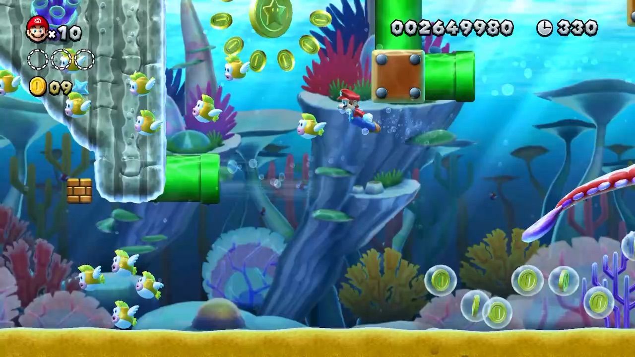 Sparkling Waters Star Coins locations: New Super Mario Bros. U Deluxe guide