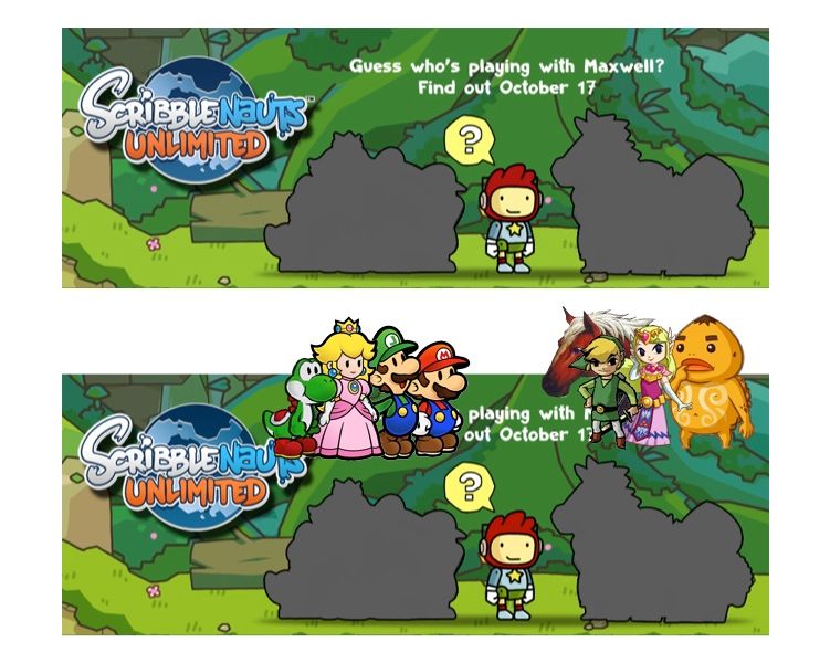 Scribblenauts Unlimited may draw Nintendo characters