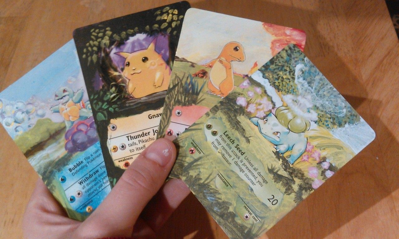 This college student turns Pokémon cards into handpainted art