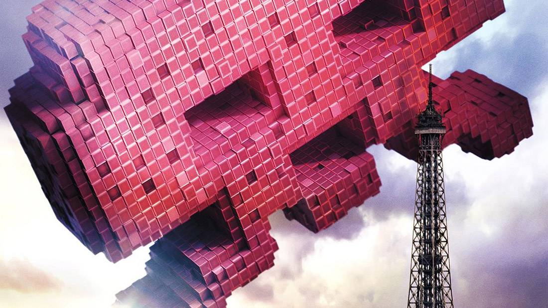 Pixels movie makers release beautiful, terrifying posters of mass 8-bit ...