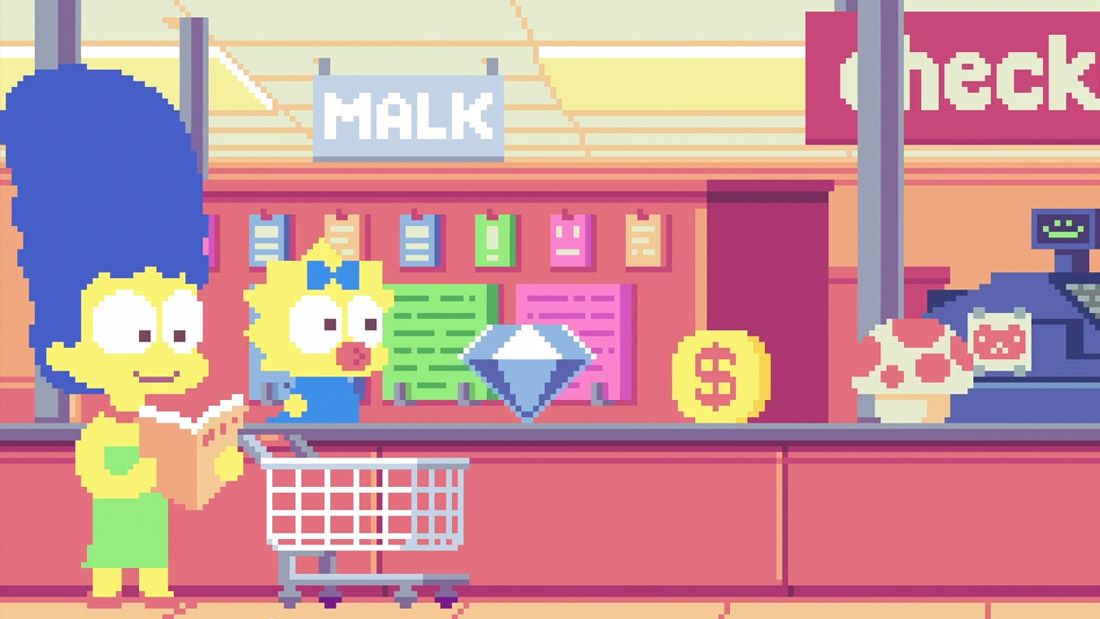 This gorgeous pixel version of The Simpsons intro is amazing