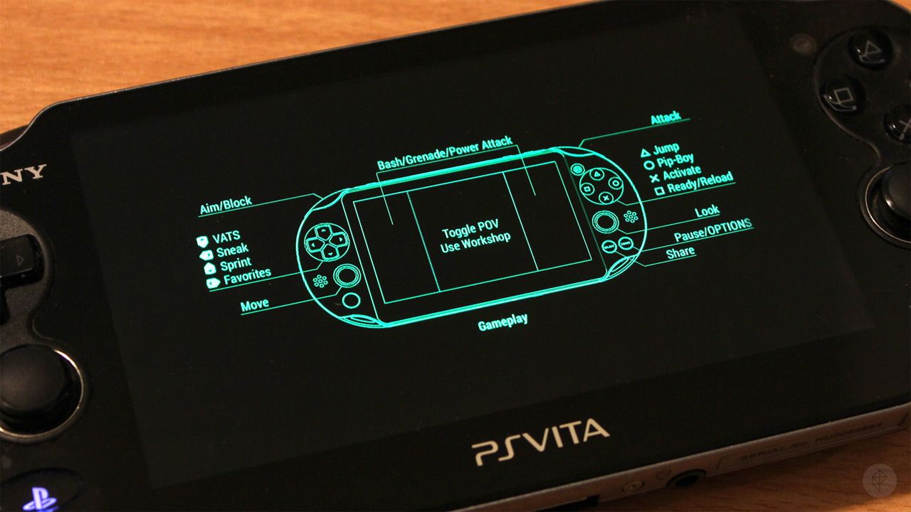 Fallout 4's control scheme for PlayStation Vita is pretty great