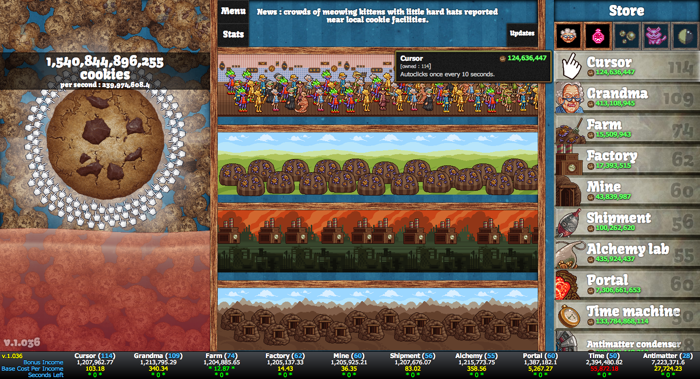 Cookie Clicker gets its first big upgrade in nearly three years