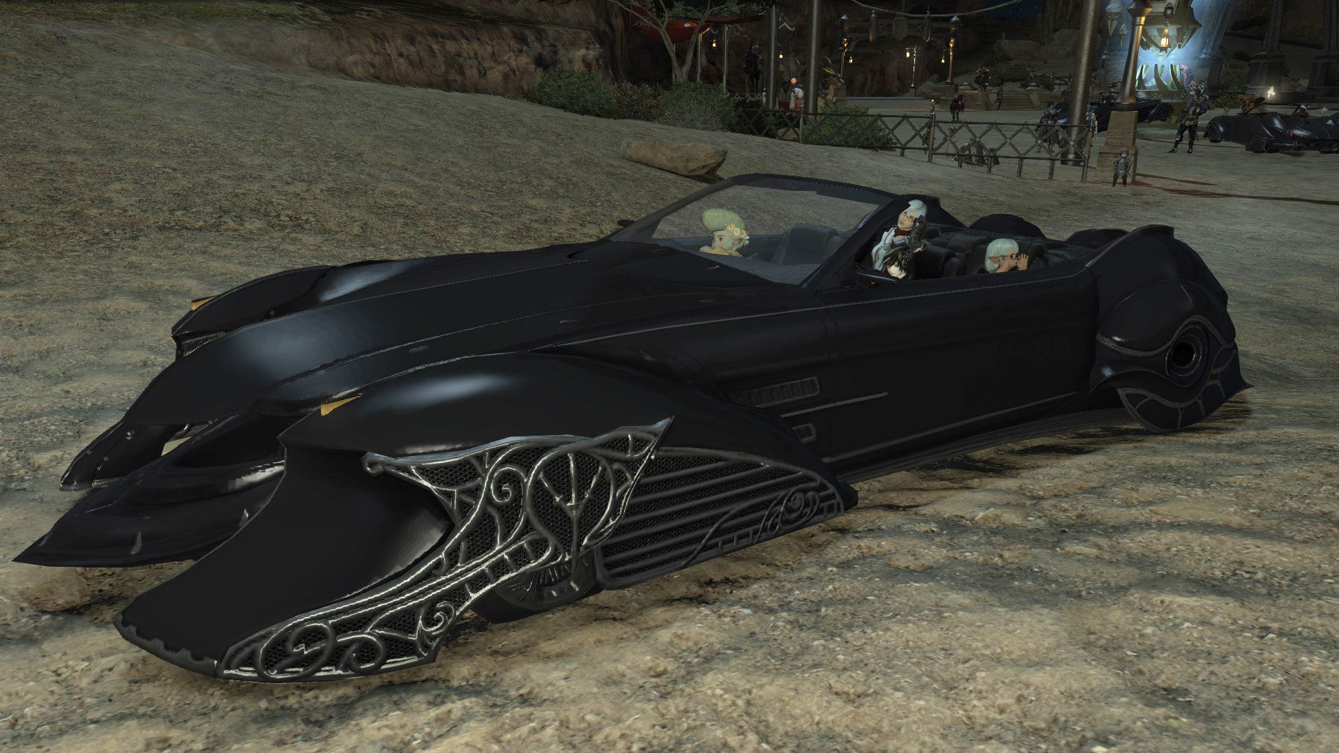 Final Fantasy 15’s Regalia car is now in FF14, and everything is chaos