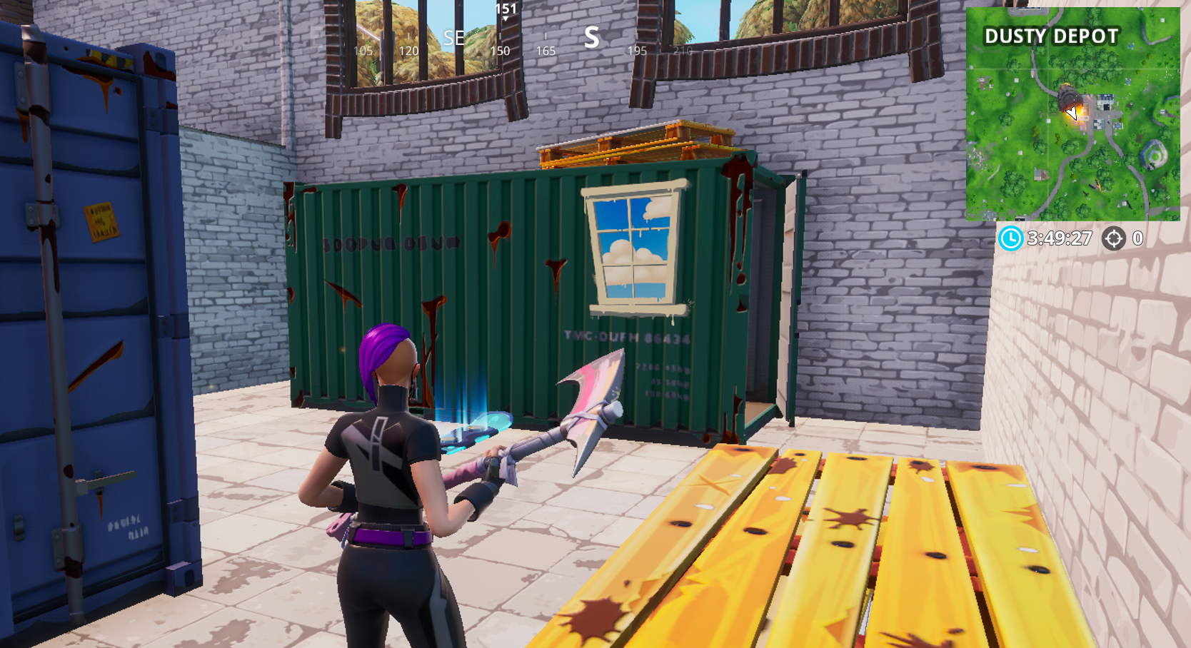 Fortnite chests inside containers with windows Spray guide and map