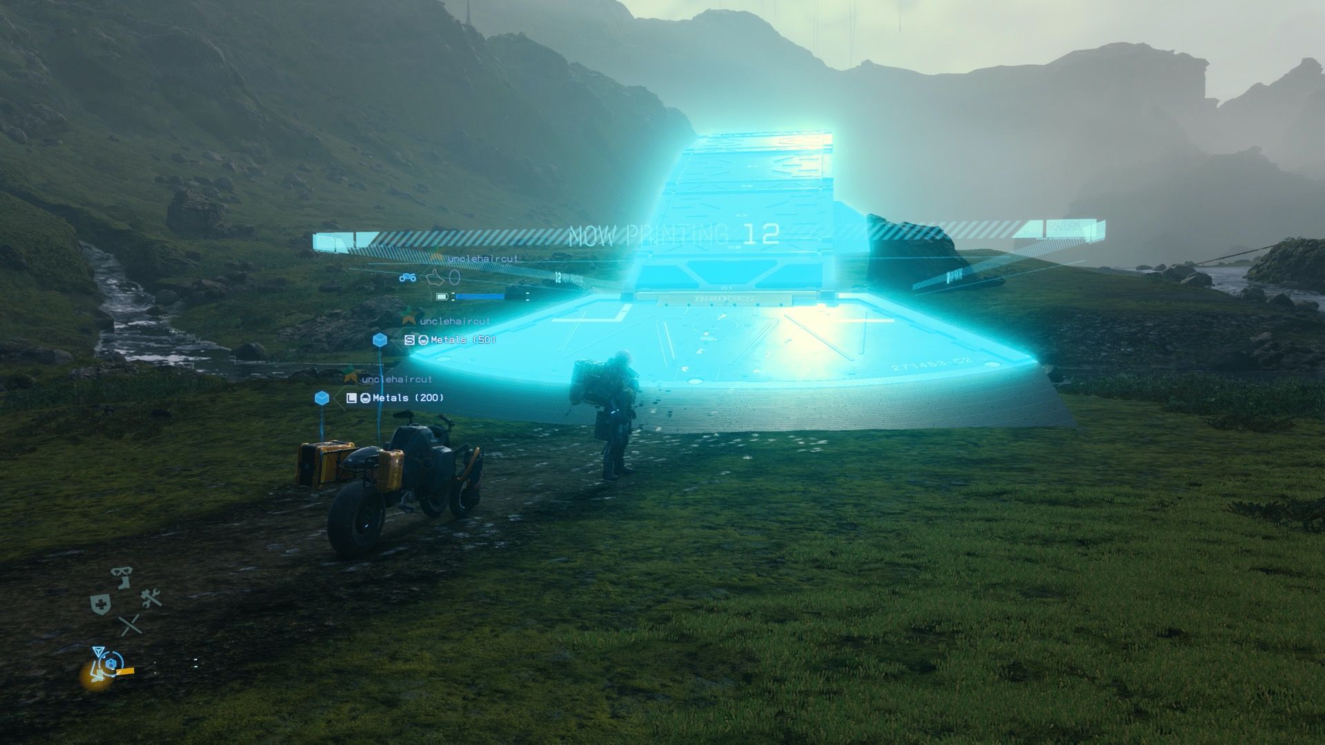 Death Stranding building structures and finding materials guide