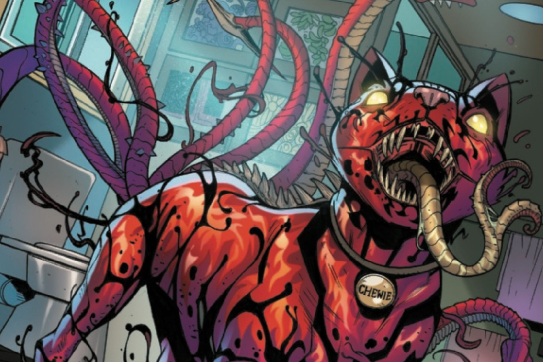 Captain Marvel just fought her own Carnage possessed cat in a new comic