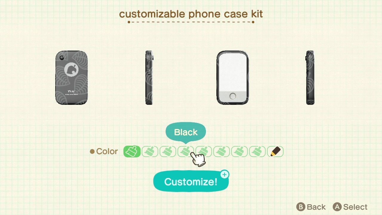 How to use the ACNH customizable phone case kit