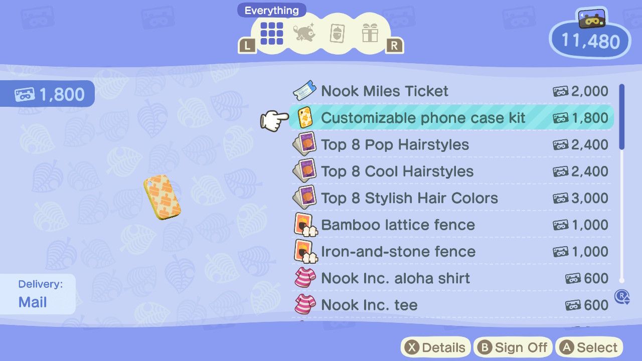 How to use the ACNH customizable phone case kit