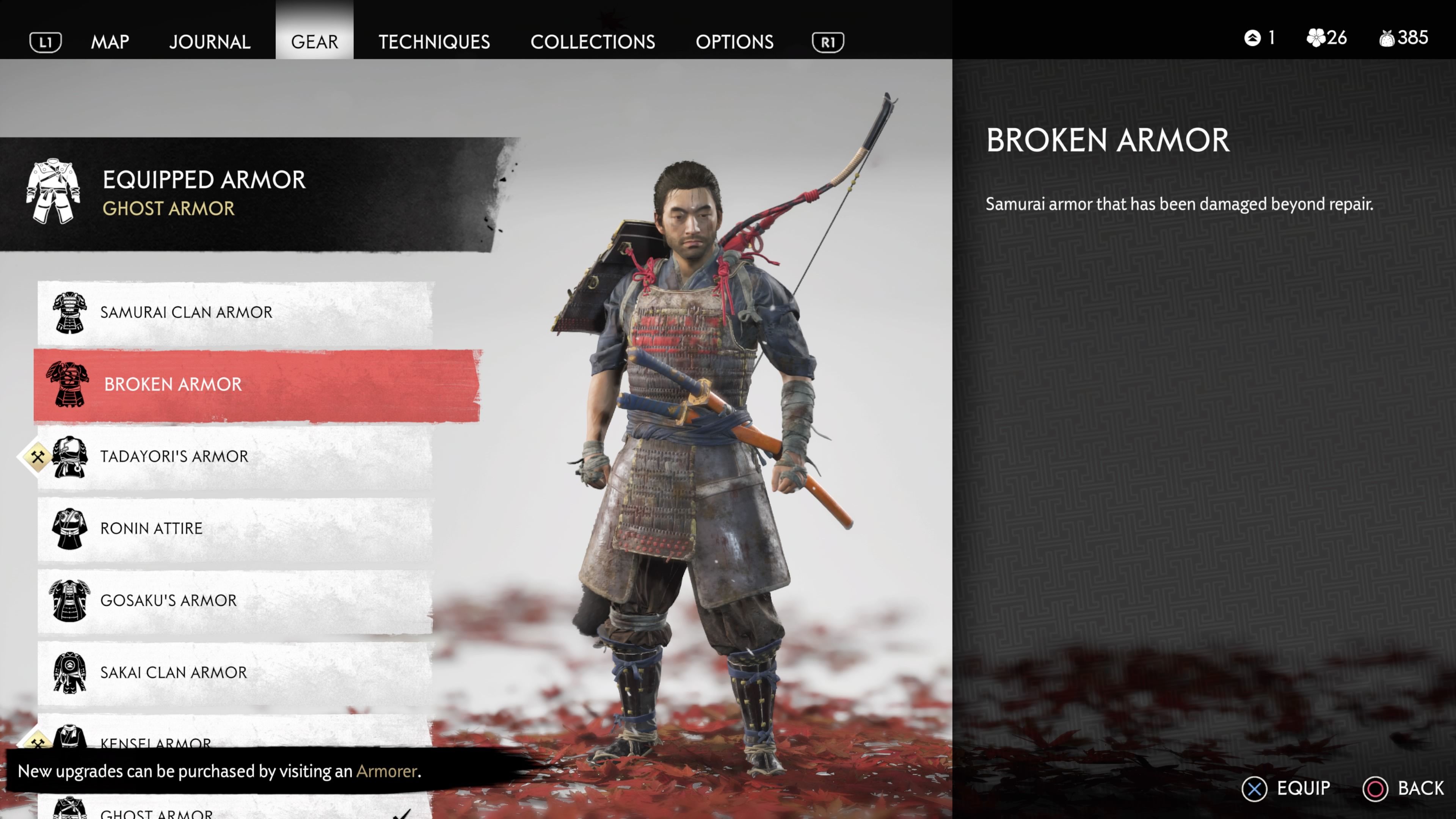 Ghost of Tsushima armor set locations guide