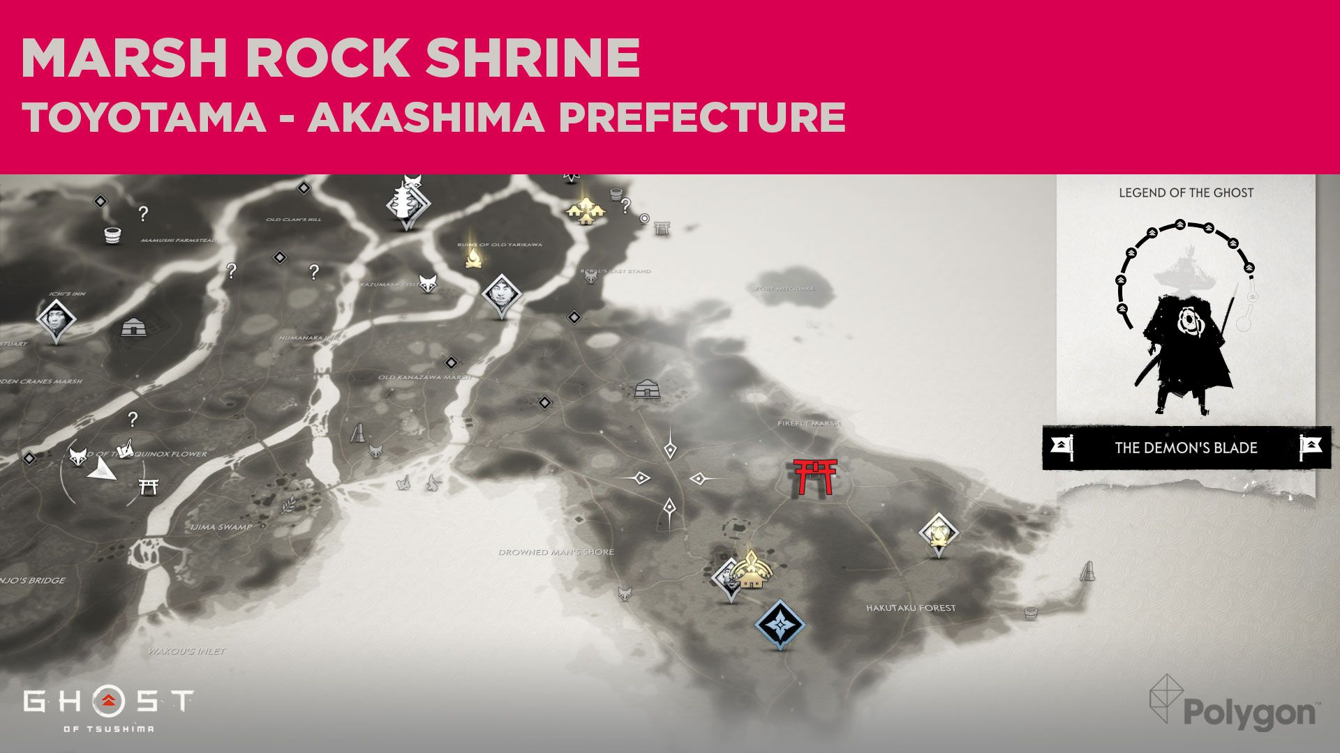 Ghost of Tsushima: Shinto Shrine locations and maps