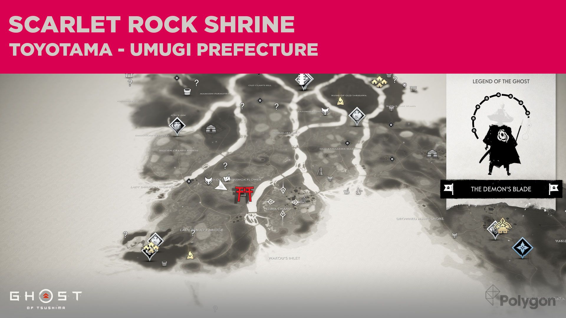 Ghost of Tsushima: Shinto Shrine locations and maps