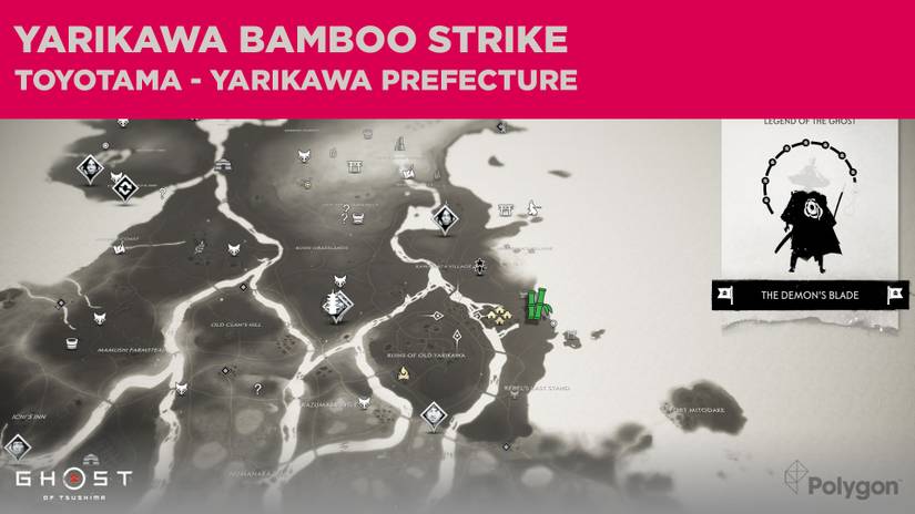 Ghost of Tsushima Bamboo Strike map locations guide