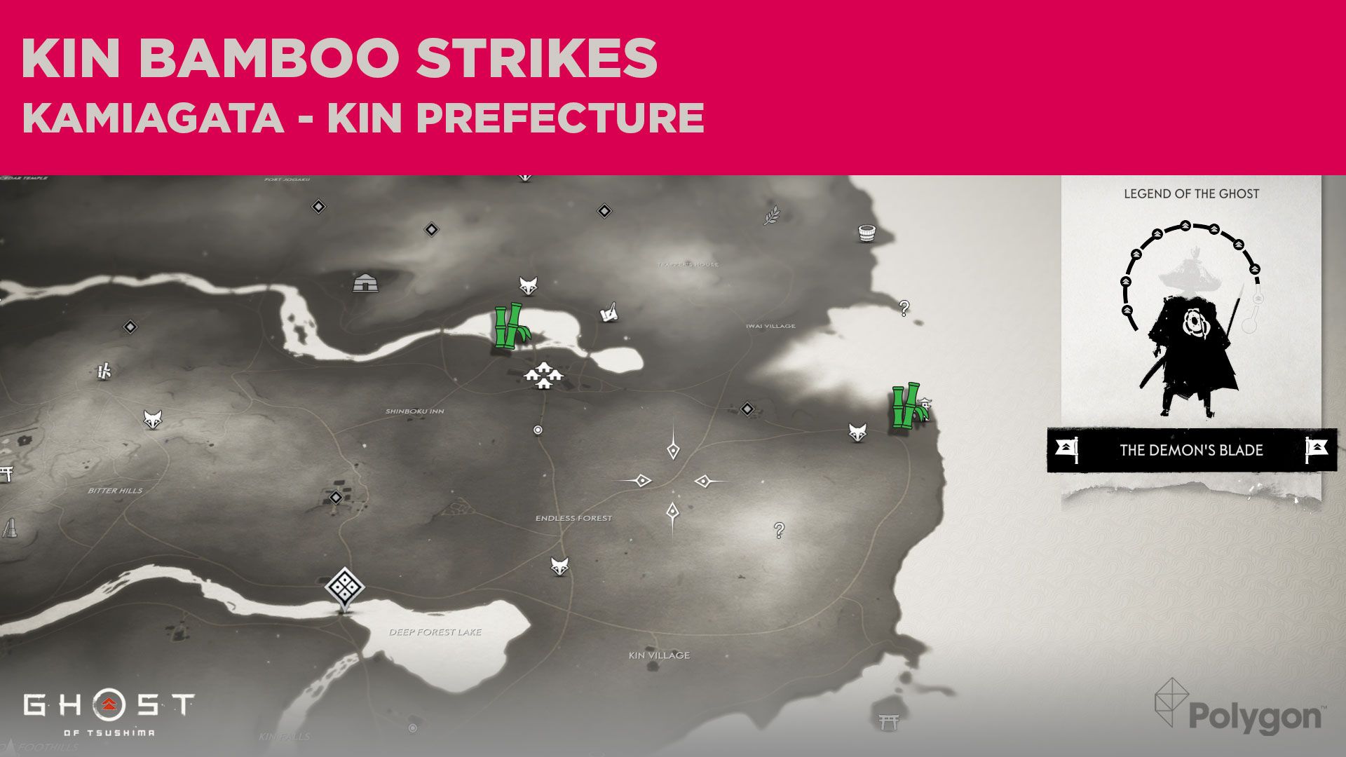 Ghost of Tsushima Bamboo Strike map locations guide