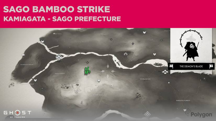 Ghost of Tsushima Bamboo Strike map locations guide