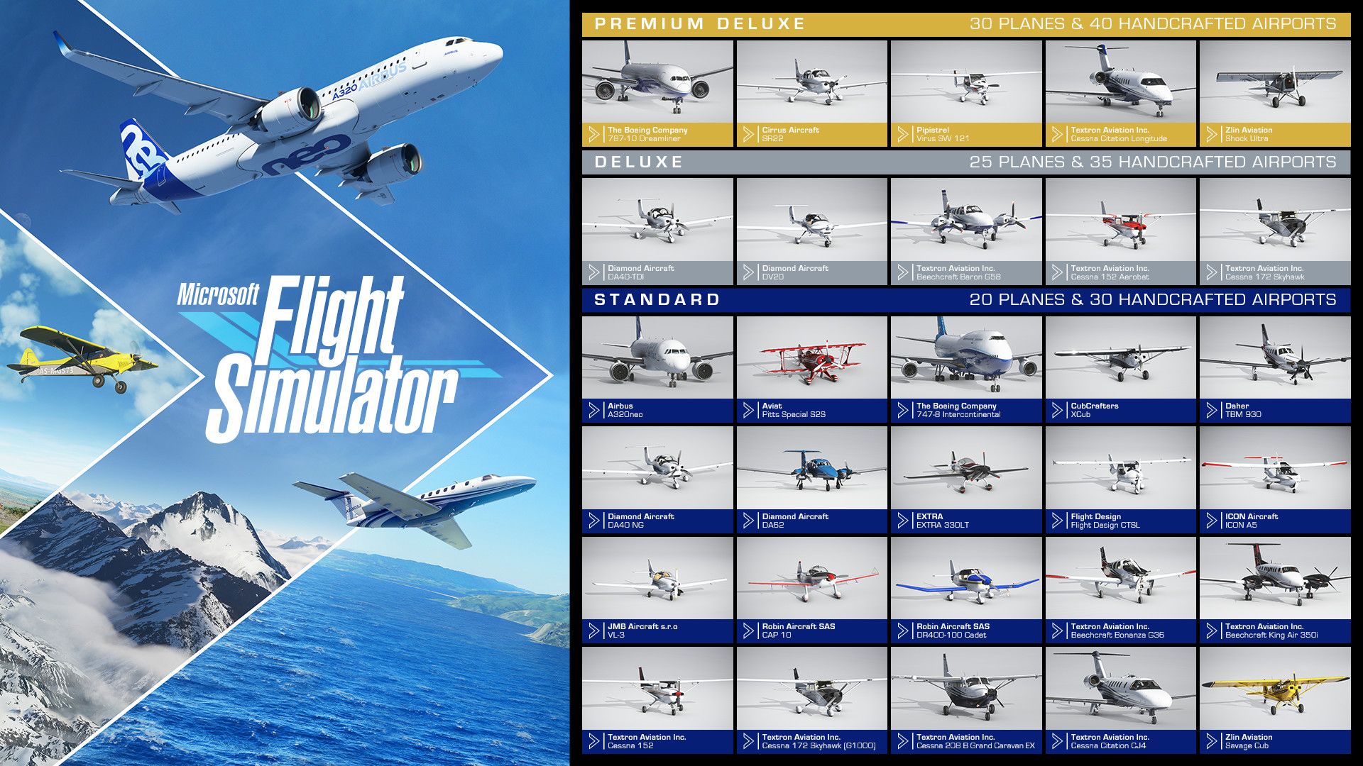 Microsoft Flight Simulator guide: All planes list