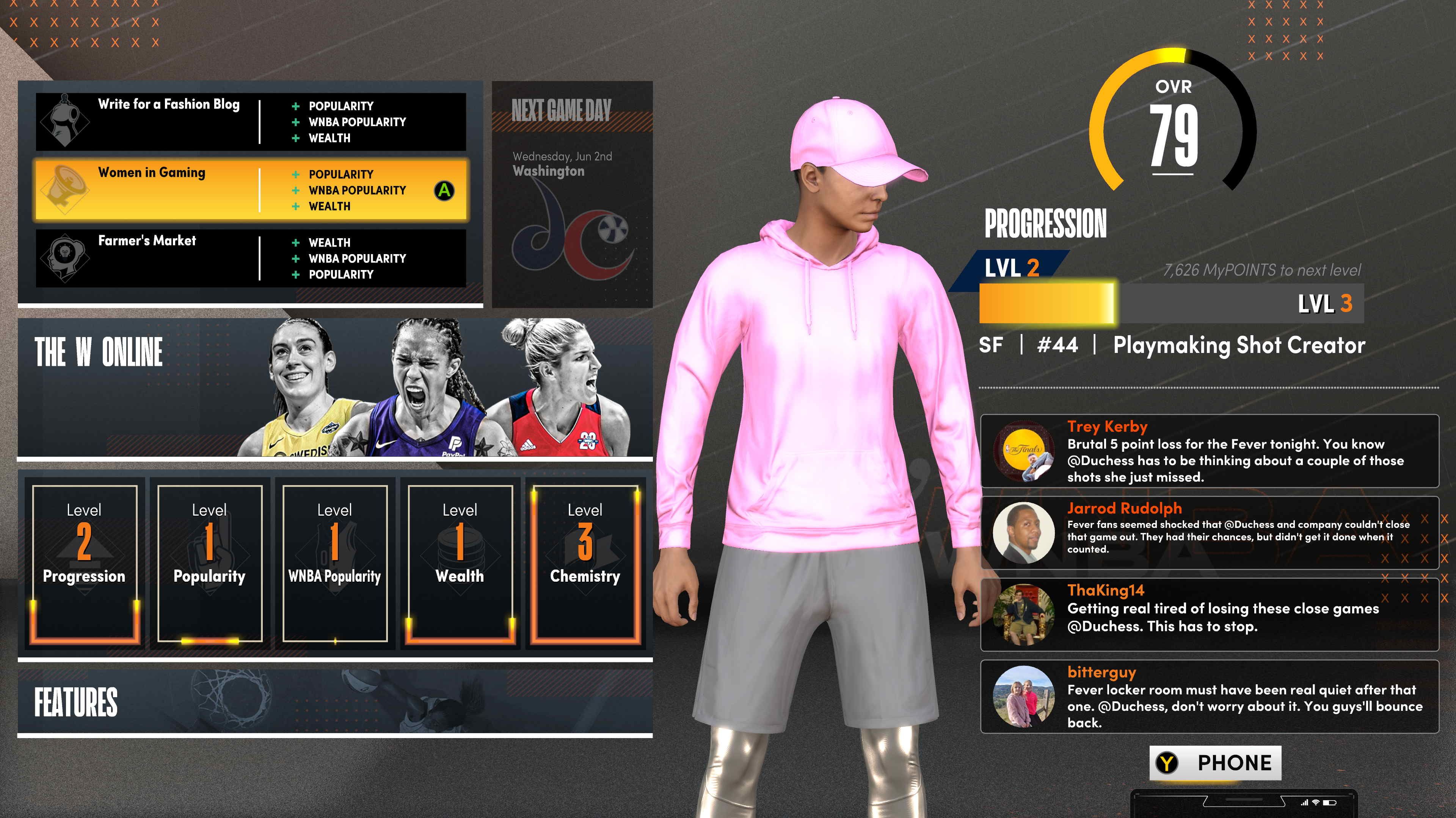 NBA 2K21’s new WNBA mode ‘The W’ is a first step, and not much else