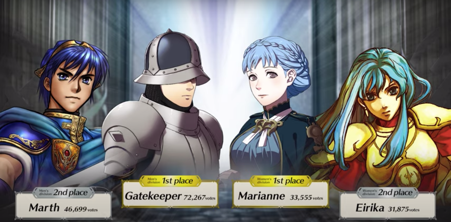 Fire Emblem: Three Houses Gatekeeper wins Choose Your Legends contest ...