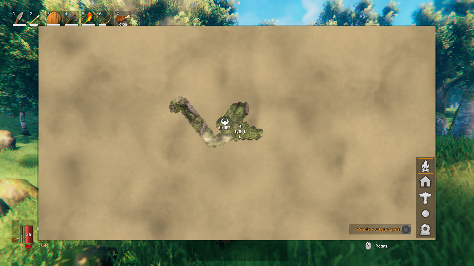 Valheim map markers guide