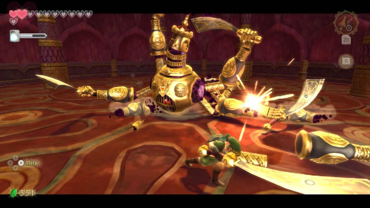 How to beat the Ancient Automaton Koloktos — Zelda: Skyward Sword HD