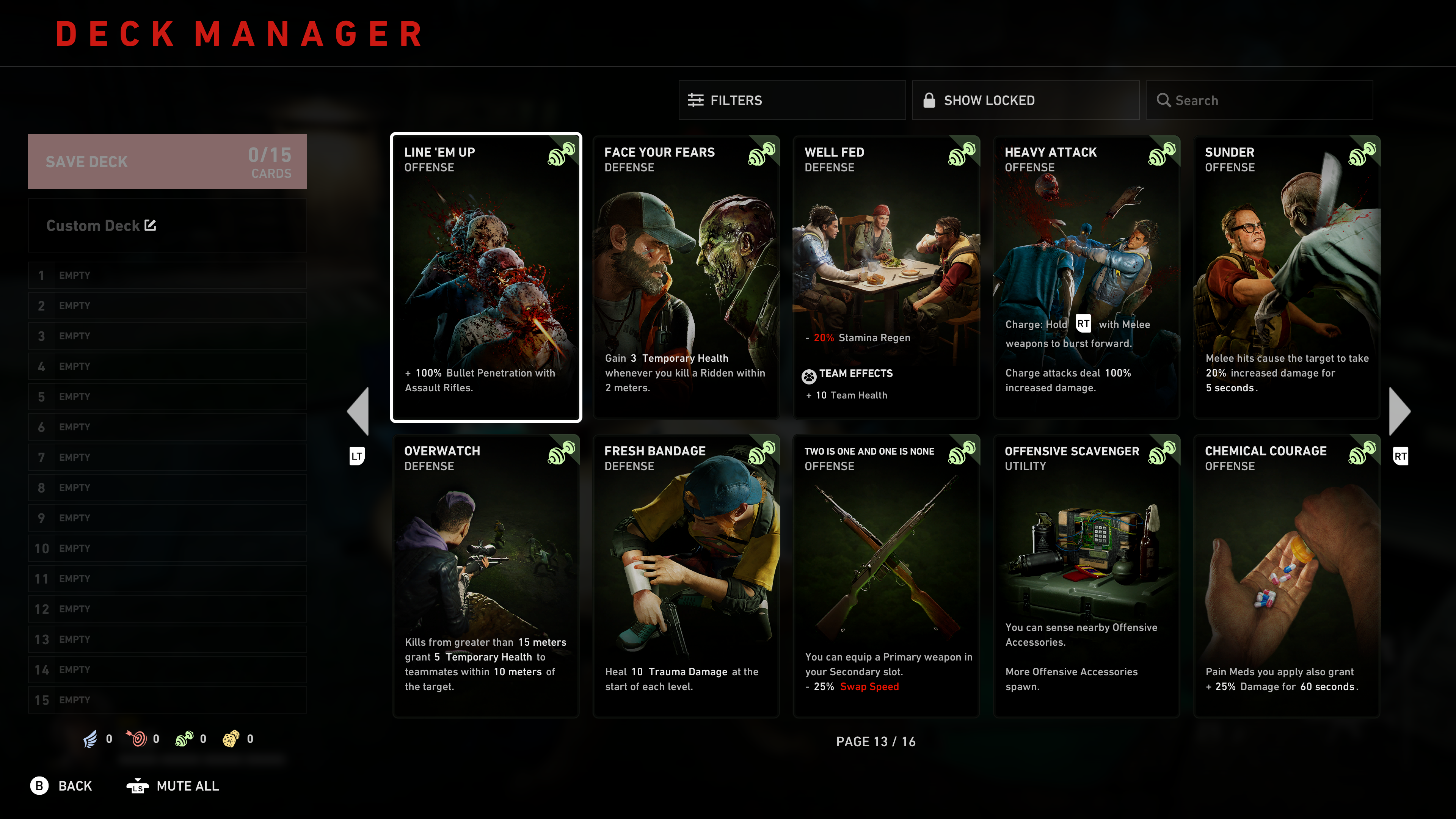 Back 4 Blood cards guide