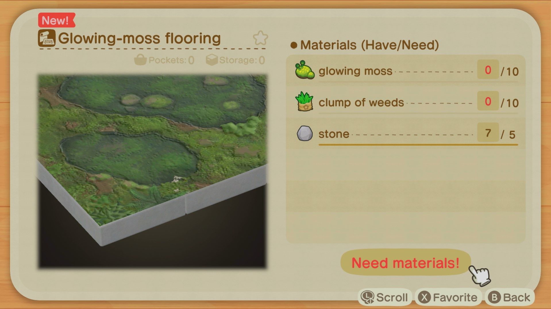 Glowing moss in Animal Crossing and ACNH vines