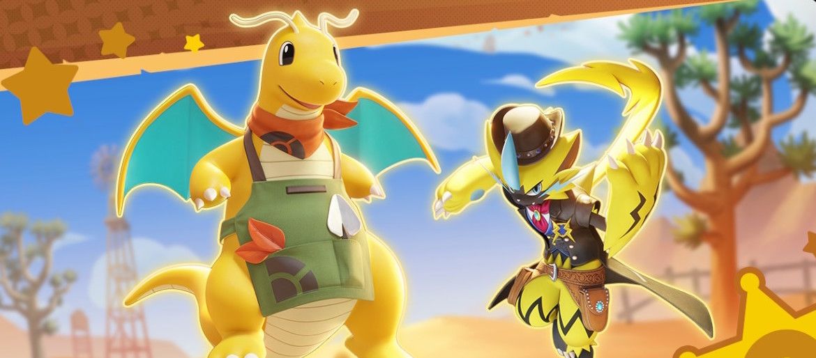 Pokémon Unite releases Western-themed Holowear for Zeraora, Dragonite
