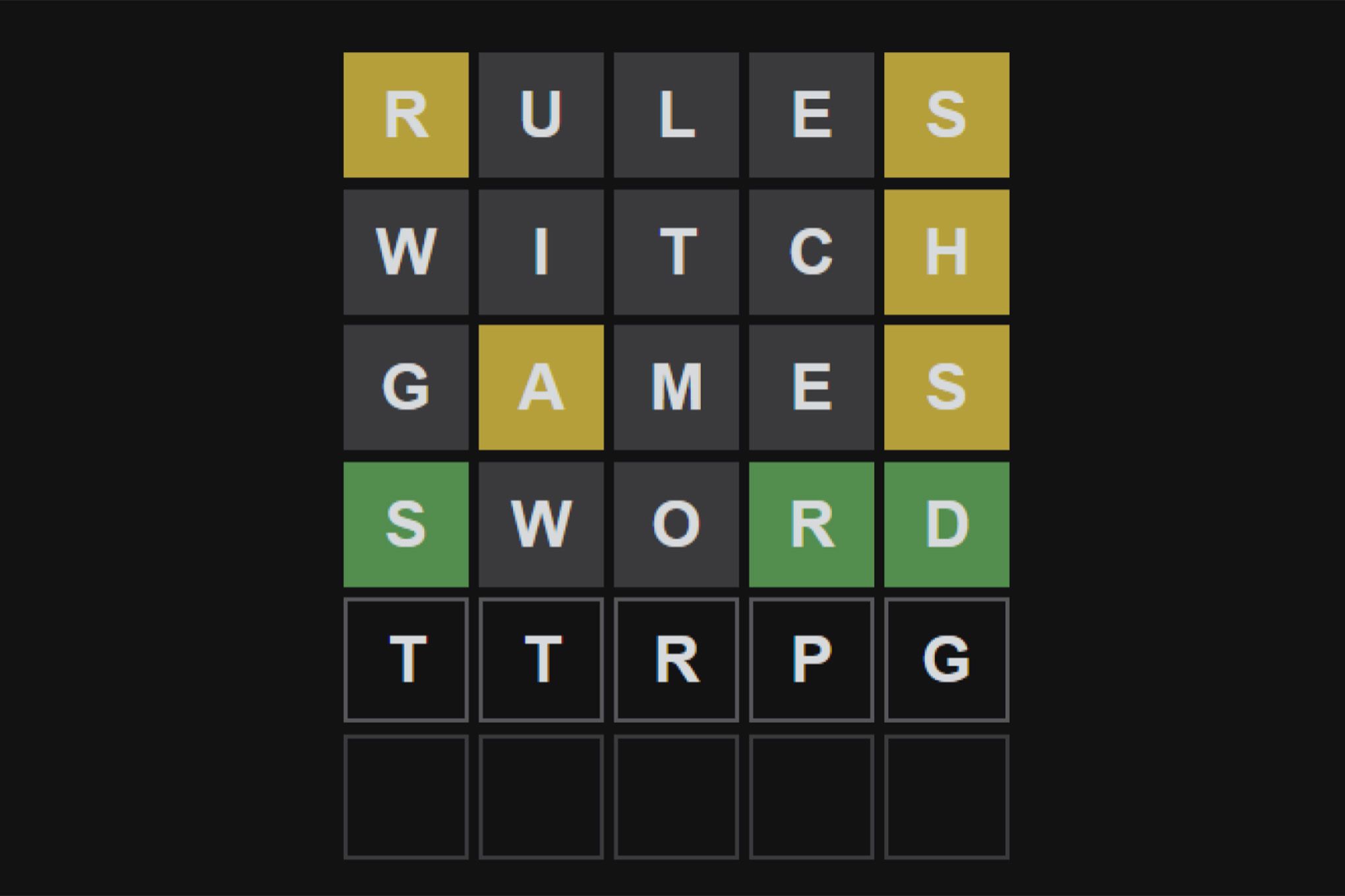 A Wordle game jam has inspired a handful of weird little tabletop games