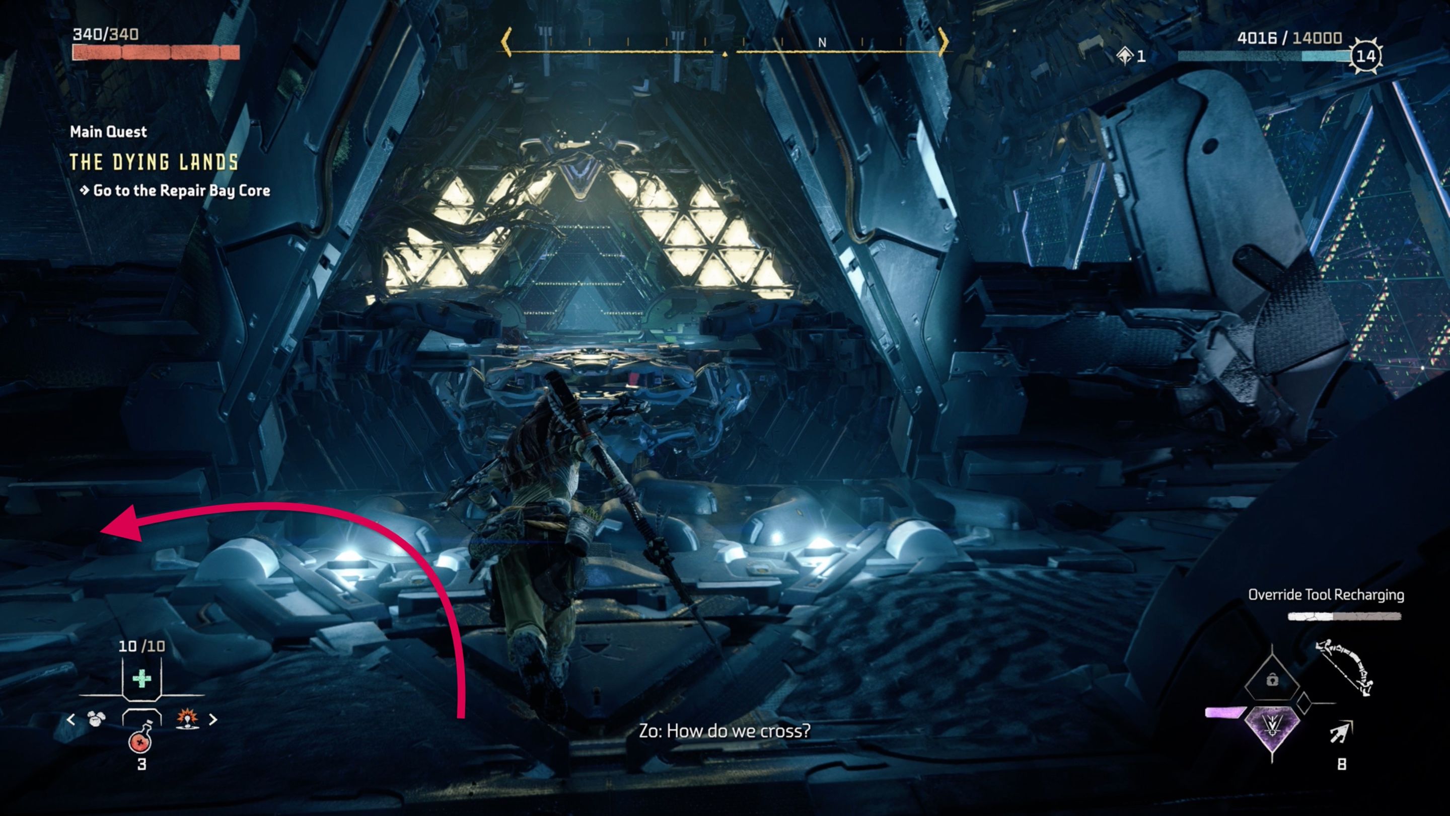 Repair Bay Tau Cauldron Horizon Forbidden West walkthrough