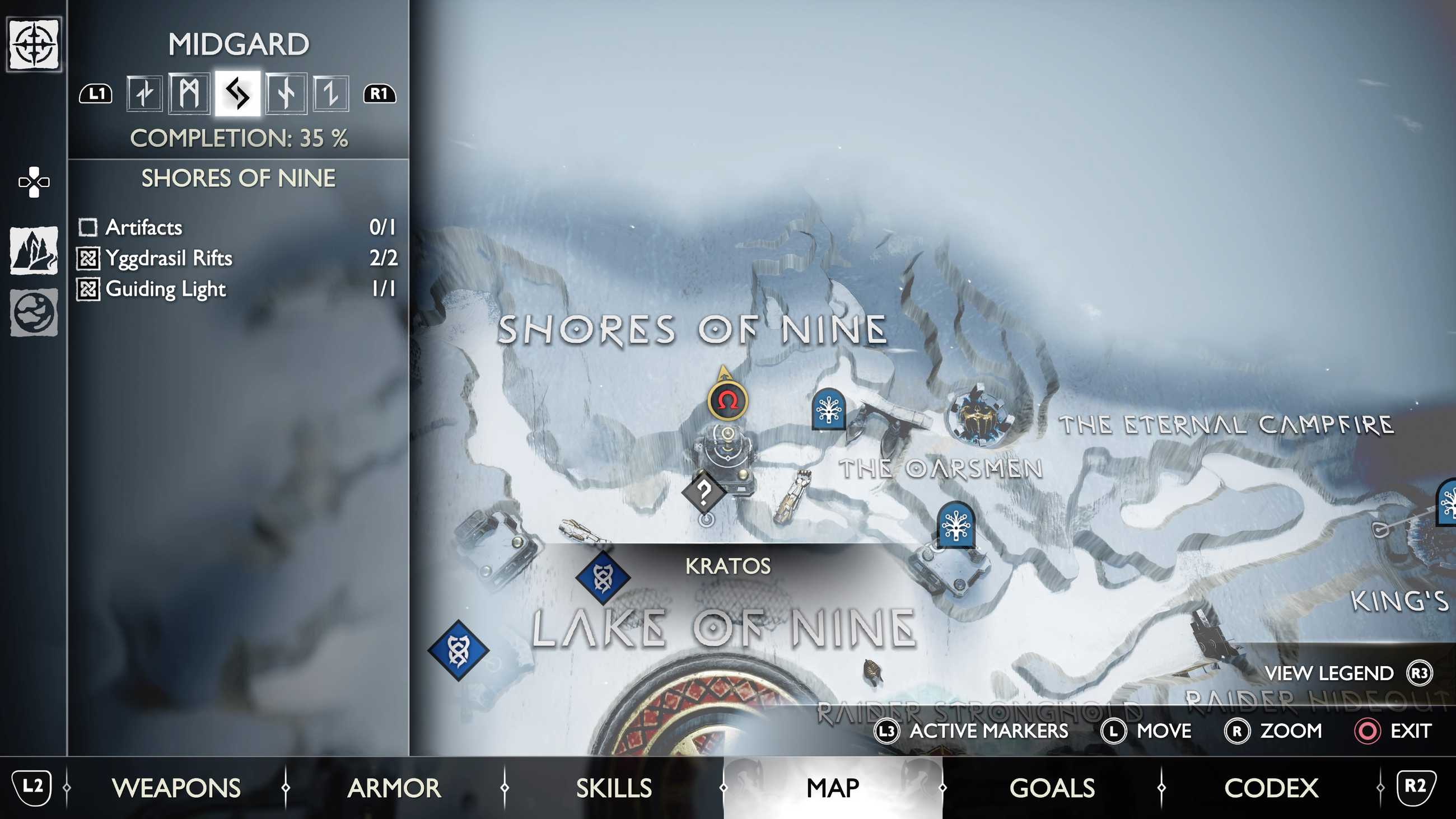 God of War Ragnarok Midgard artifacts, collectibles and Odin’s Ravens