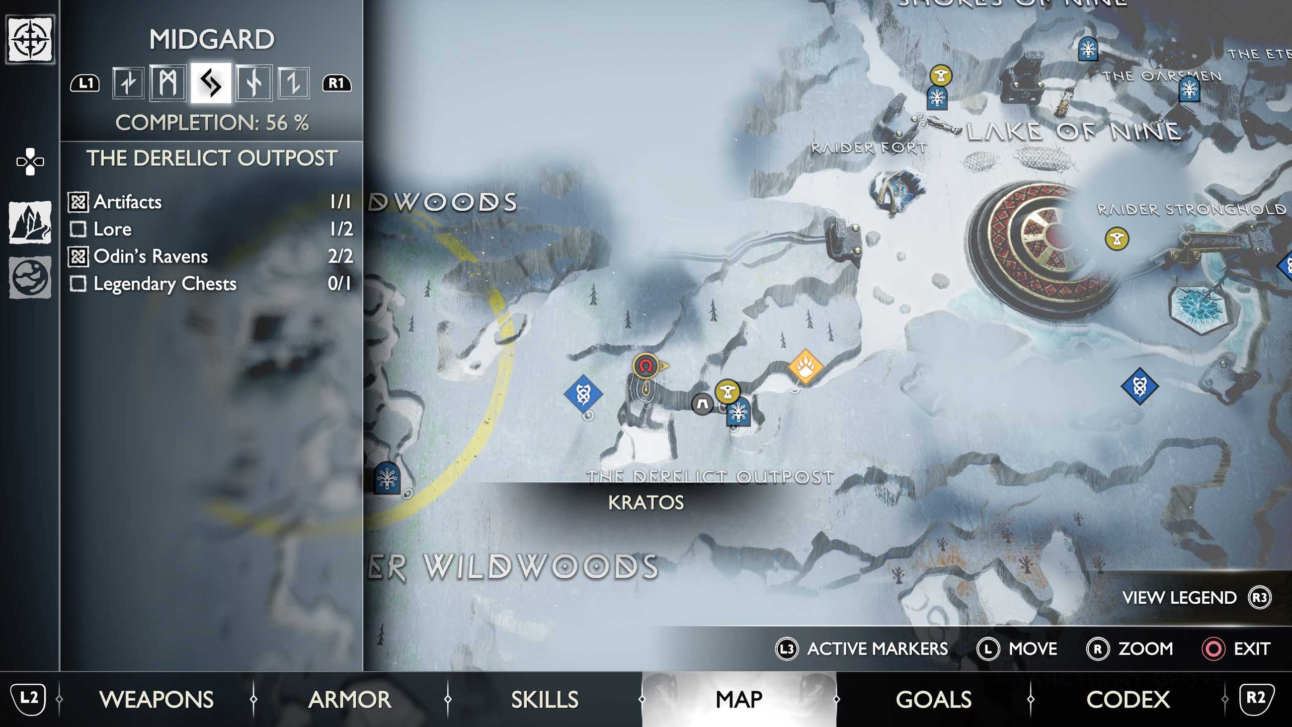 God of War Ragnarok Midgard artifacts, collectibles and Odin’s Ravens