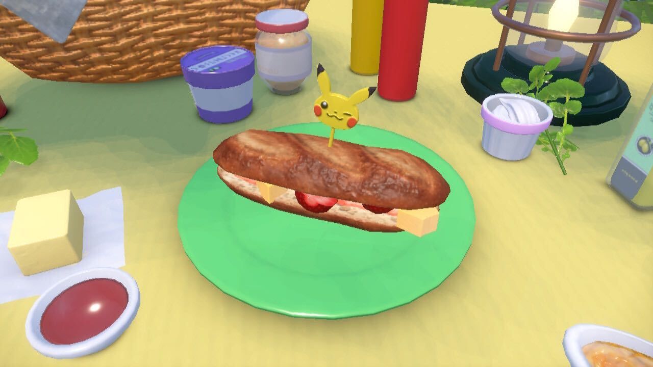 Pokémon Scarlet and Violet full sandwich and ingredient list