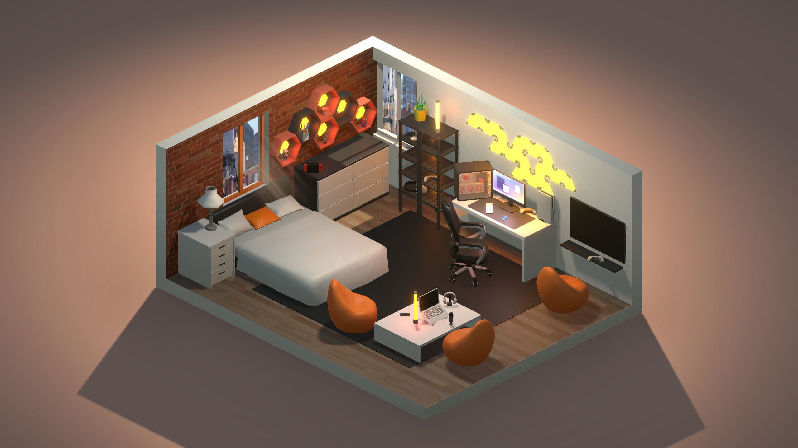 Make the perfect PC battle station in this gaming setup sim