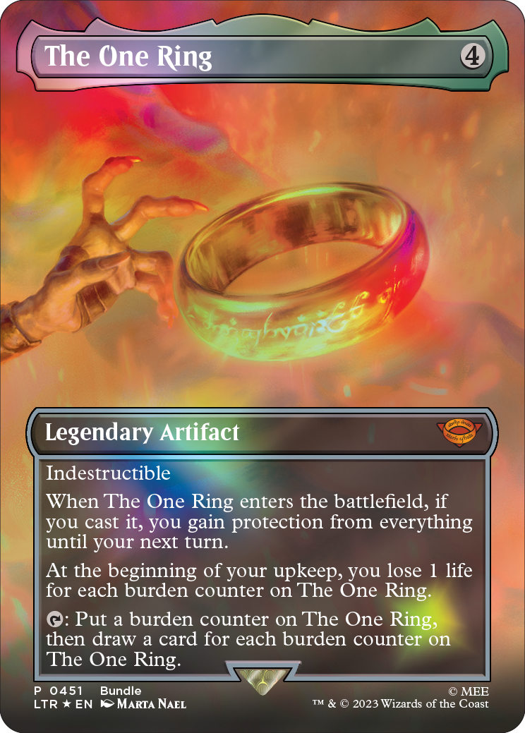 MTG’s Lord of the Rings cards include an ultra-rare one-of-one One Ring