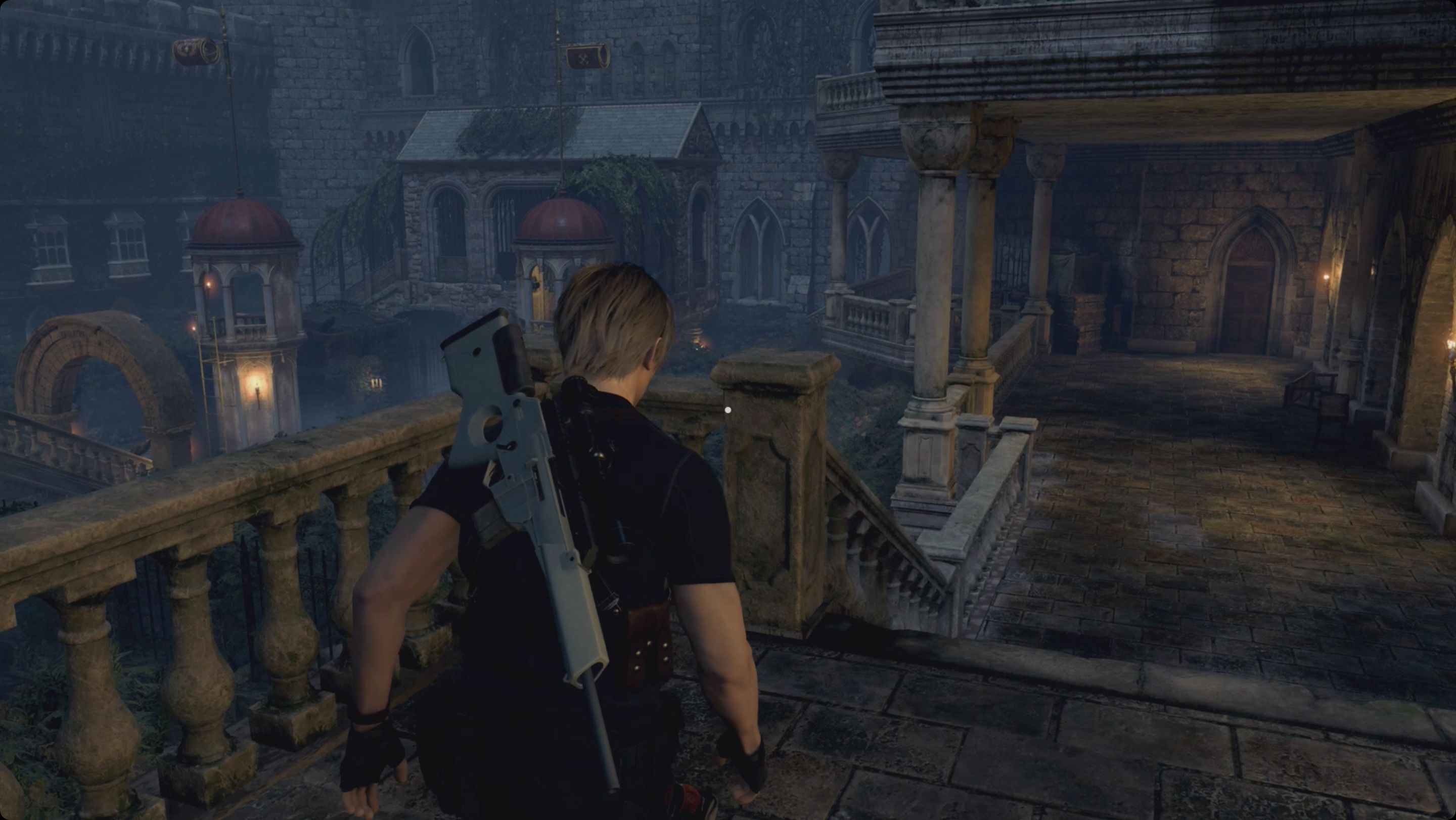 Chapter 8 guide (Castle Battlements, Lithograph puzzle) Resident Evil 4