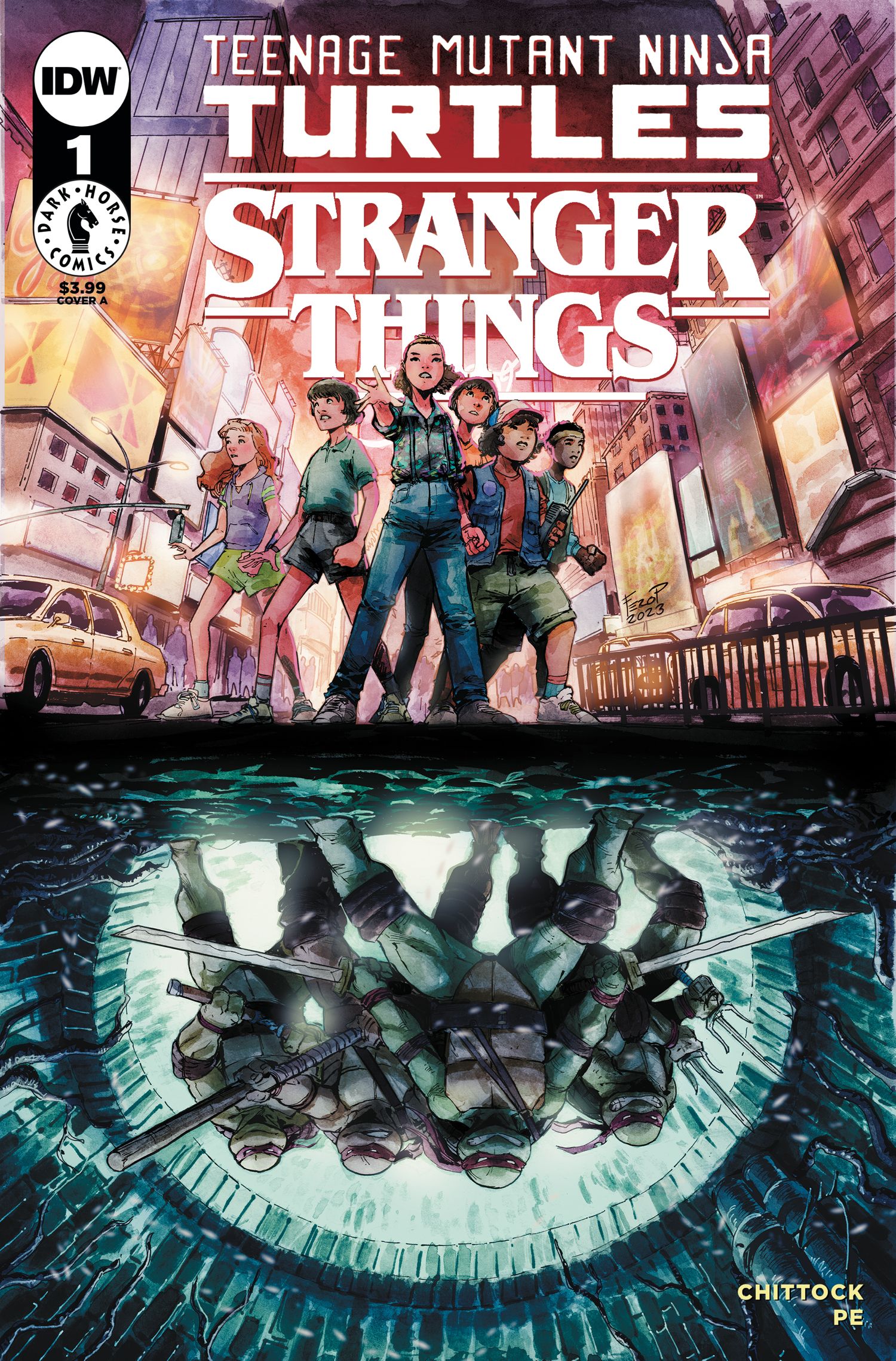 A TMNT x Stranger Things crossover comic is coming in July