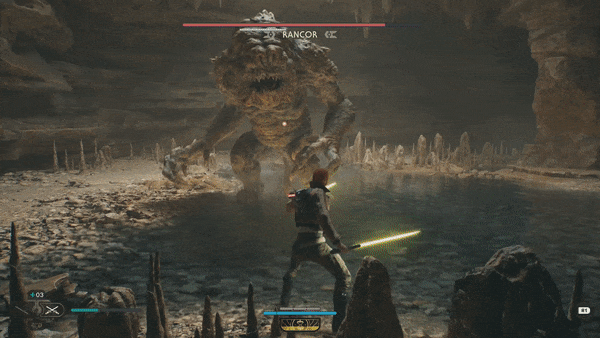 Star Wars Jedi Survivor rancor boss fight guide