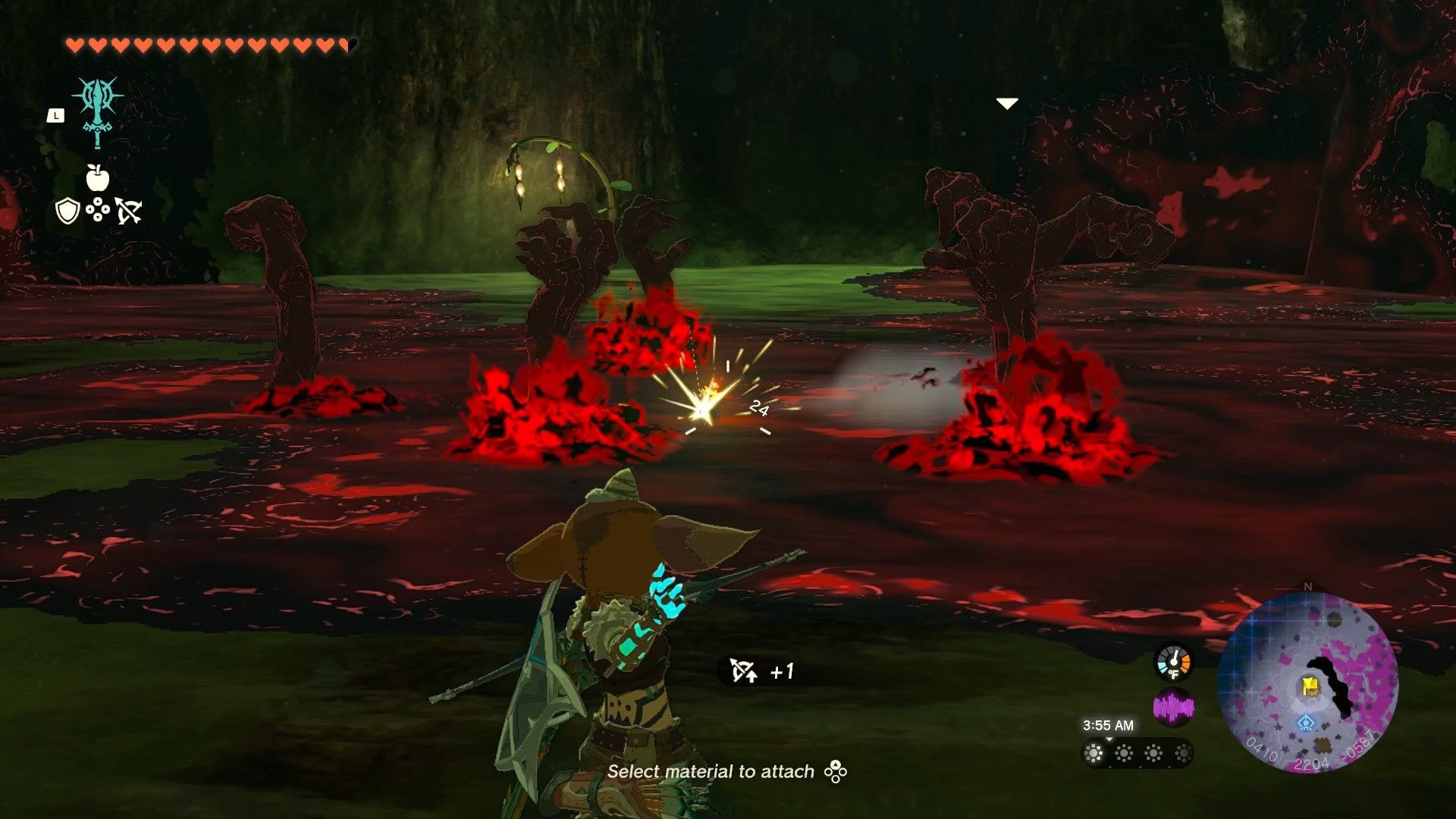 How to cure the Deku Tree’s stomach in Deku Tree Chasm in Zelda: TOTK