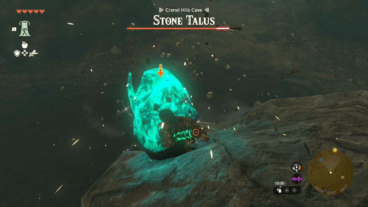 Stone Talus Heart uses, boss strategy in Zelda: Tears of the Kingdom