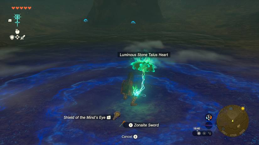 Stone Talus Heart uses, boss strategy in Zelda: Tears of the Kingdom
