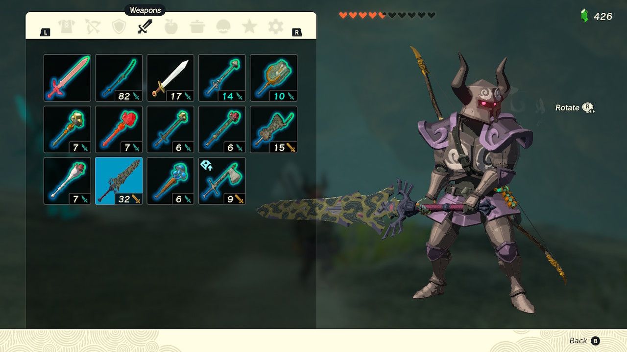 The best weapons in Zelda: Tears of the Kingdom