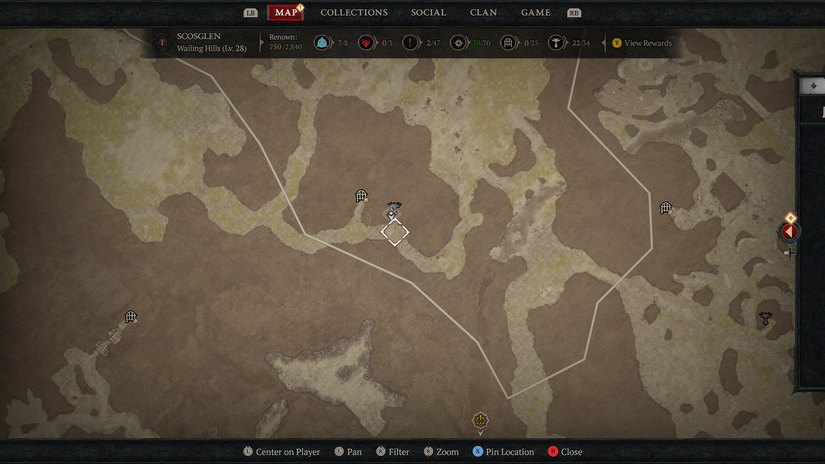 All Scosglen Altar of Lilith locations and map in Diablo 4