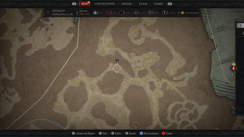 All Scosglen Altar of Lilith locations and map in Diablo 4